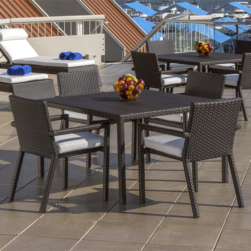 Outdoor Commercial Nexus Woven Wicker Tables | Texacraft | Quantity ...