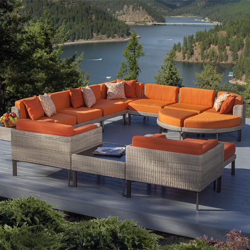 Coeur d'Alene Woven Wicker Modular Collection