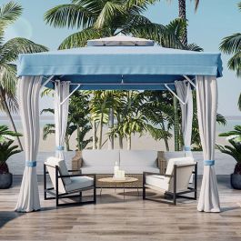 Marella 10 ft Square Luxury Pool/Beach Resort Cabana