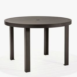 Shop Now Meza Commercial Slat 54" Round Dining Table with hole ADA (Two ...