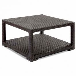 Shop Now 30" Nexus Rosewood Weave Commercial Square Coffee Table ...