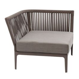 Vero Beach Aluminum Commercial Outdoor Modular Corner with Straps and ...