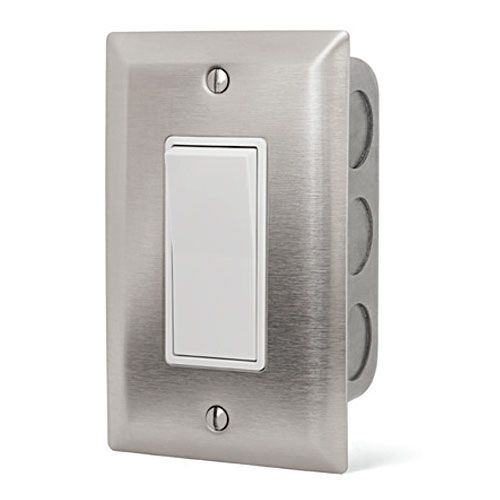 Infratech Indoor In-Wall Single Switch with Wall Plate and Gang Box Now ...